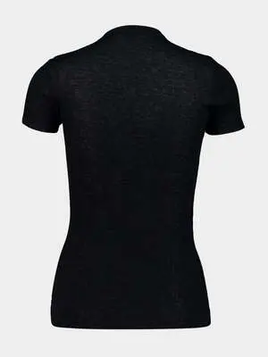 JAMES PERSE Slim Cashmere T-shirt - Black