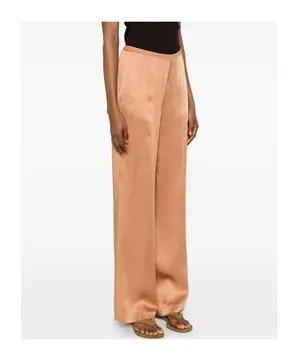 FORTE_FORTE Satin-finish Wide-leg Trousers