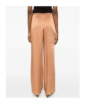 FORTE_FORTE Satin-finish Wide-leg Trousers