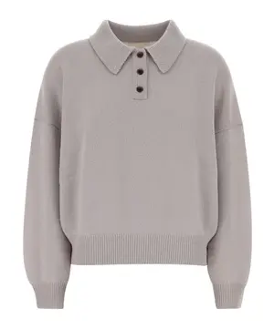 LISA YANG Long-sleeve Polo-collar Sweater