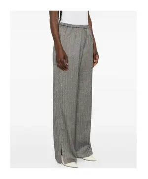 FORTE_FORTE Elastic-waist Casual Trousers