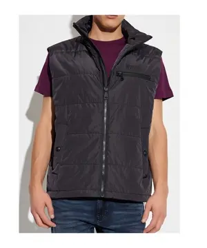 Versace Stand Up Collar Down Vest