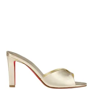 CHRISTIAN LOUBOUTIN Fanny Slide - Platinum
