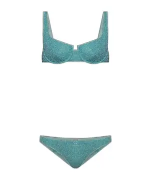 Oseree Sequined Bikini Set - Blue