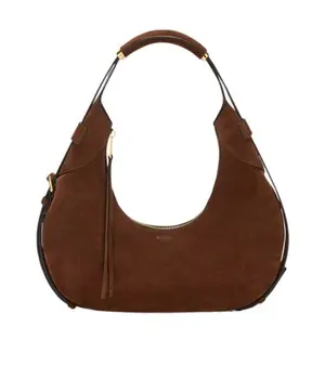 Moschino Suede Shoulder Bag