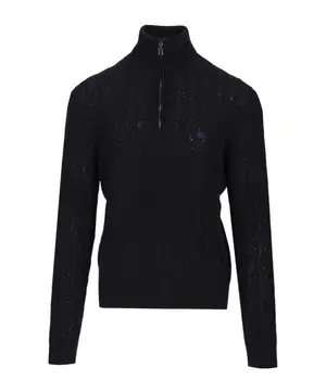 Etro Roma Knitted Quarter Zip Cashmere Jumper