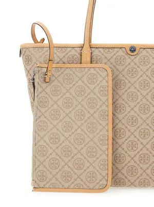 Tory Burch T-monogram Zip Shopper Bag