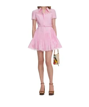 SELF-PORTRAIT Embroidered Lace Mini Dress