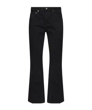 Khaite Prescott Cropped Flare Jeans - No