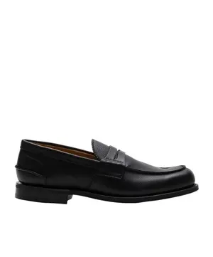 Church's Serrated Tongue Penny Loafers - Black