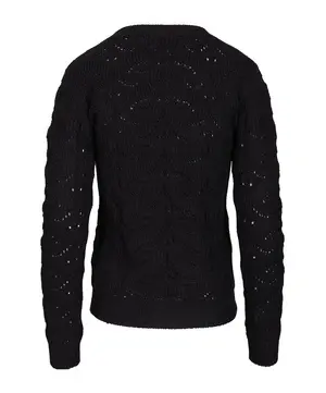 Etro Open Work Crewneck Wool Sweater