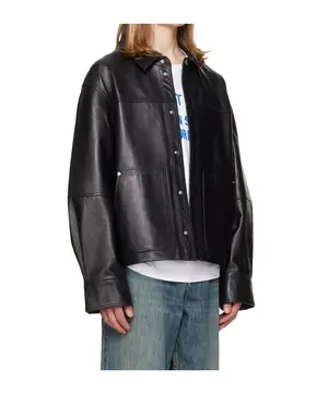Helmut Lang Lapel Leather Jacket