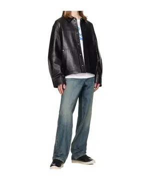 Helmut Lang Lapel Leather Jacket
