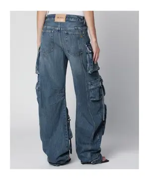 Attico Multi-pocket Cargo Jeans