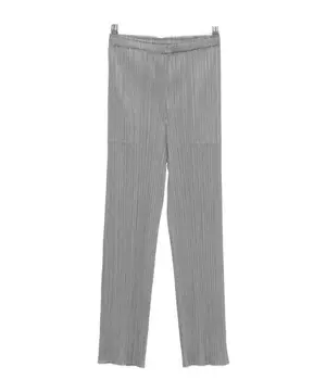 PLEATS PLEASE BY ISSEY MIYAKE Elastic-waist Casual Trousers - Gray