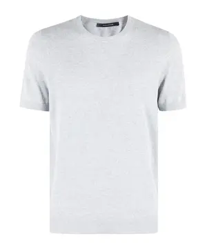 Tagliatore Josh Gse Crewneck Knitted T-shirt - Perla