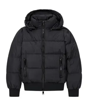 Armani Exchange Zip-up Bomber Jacket - Black