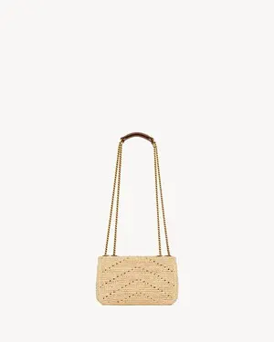Saint Laurent Loulou Mini In Raffia