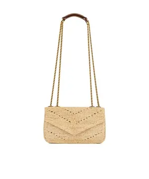 Saint Laurent Lou Mini Shoulder Bag - Nude