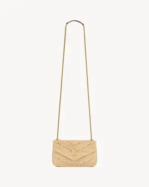 Saint Laurent Lou Mini Shoulder Bag - Nude