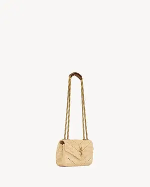 Saint Laurent Lou Mini Shoulder Bag - Nude