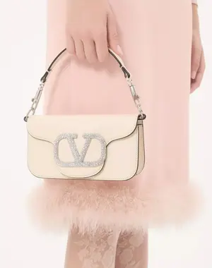 Valentino Garavani Locò Small Shoulder Bag - Ivory