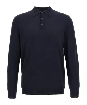 ZANONE Flexwool Slim Polo Shirt - Blue
