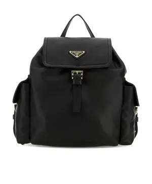 Prada Flap Shoulder Bag - Black