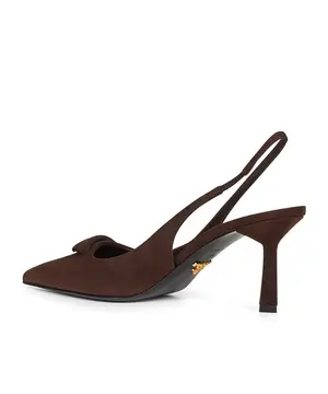 Prada Suede Slingback Pumps