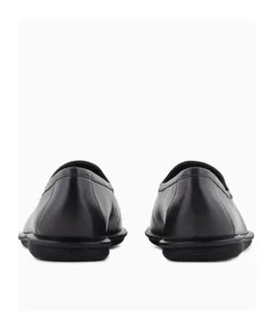 Giorgio Armani Almond Toe Slip-on Loafers