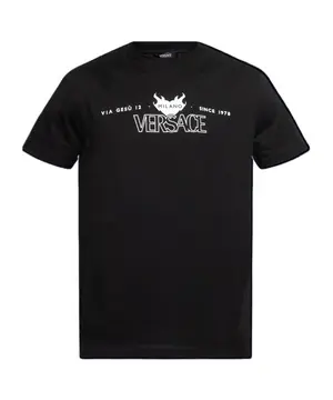 Versace Logo-printed Crewneck T-shirt