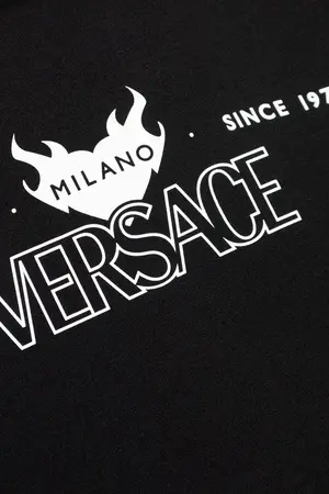 Versace Logo-printed Crewneck T-shirt