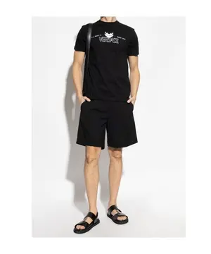 Versace Logo-printed Crewneck T-shirt