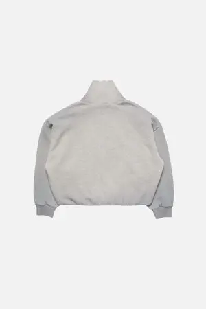 Acne Studios High Neck Logo Sweatshirt - Mixed Gray