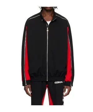 KUSIKOHC Zip-up Bomber Jacket - Black
