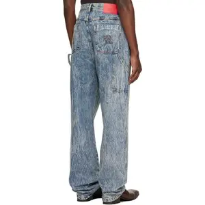 KUSIKOHC Workwear Jeans With Multiple Rivets