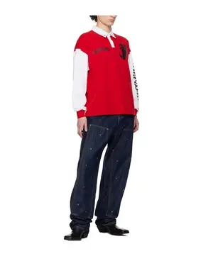 KUSIKOHC High-waisted Straight-leg Jeans