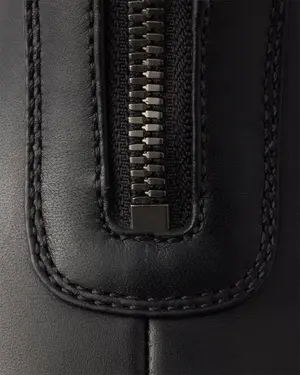 Prada Leather Zipper Booties