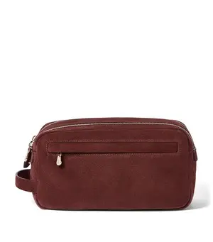 Brunello Cucinelli Suede Zipped Wash Bag