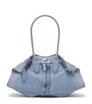 Alexander McQueen Denim Manta To-handle Bag