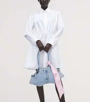 Alexander McQueen Denim Manta To-handle Bag