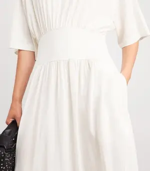TOTEME Cotton-silk T-shirt Midi Dress