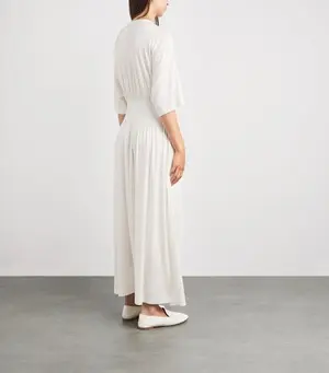 TOTEME Cotton-silk T-shirt Midi Dress