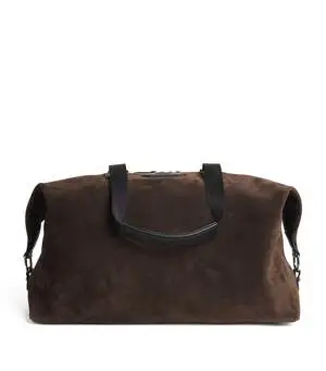 Brioni Brioni Cashmere Suede Via Veneto Duffle Bag Brown