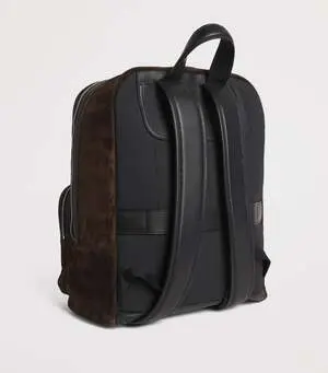 Brioni Suede Via Veneto Backpack