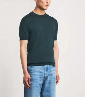 John Smedley Merino Wool T-shirt - Green