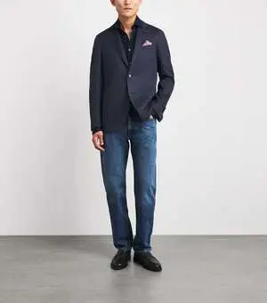 LARDINI Virgin Wool-blend Blazer