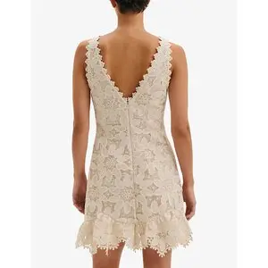 MALINA Miranda Sleeveless Lace Mini Dress