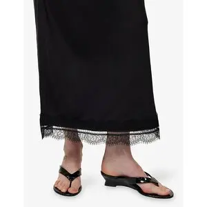 Dissh Andrea Lace-trim Woven Midi Skirt