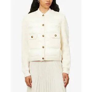 Moncler Quilted And Cotton-knit Cardigan